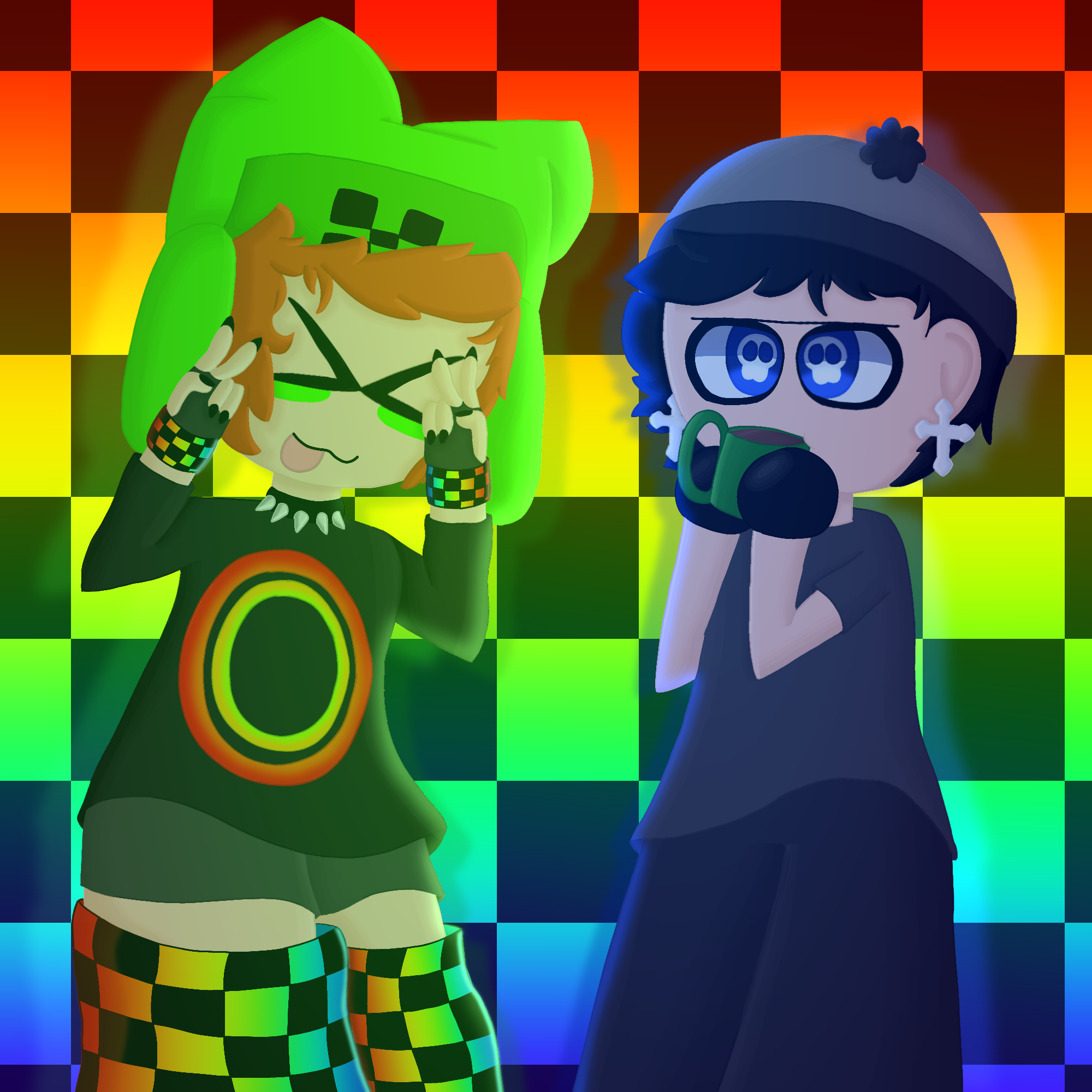 Goth Stan & Scene Kyle - ibisPaint