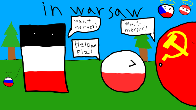 in Warsaw...... countryball - ibisPaint