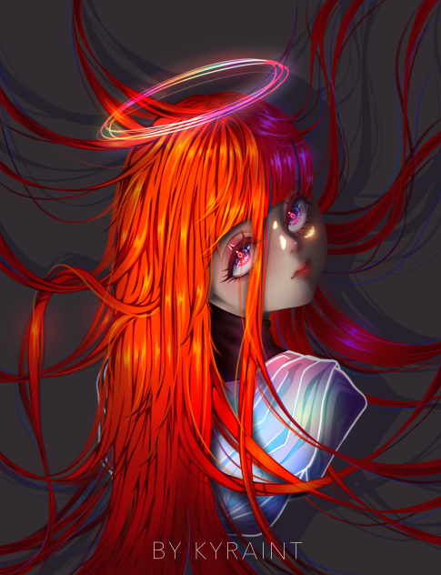 My red haired Angel - ibisPaint