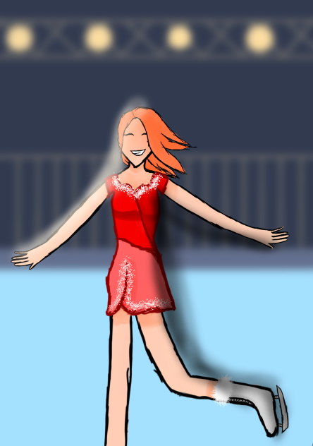 Figure skater (First lb attempt!) - ibisPaint