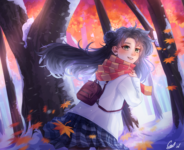 Orange winter - ibisPaint