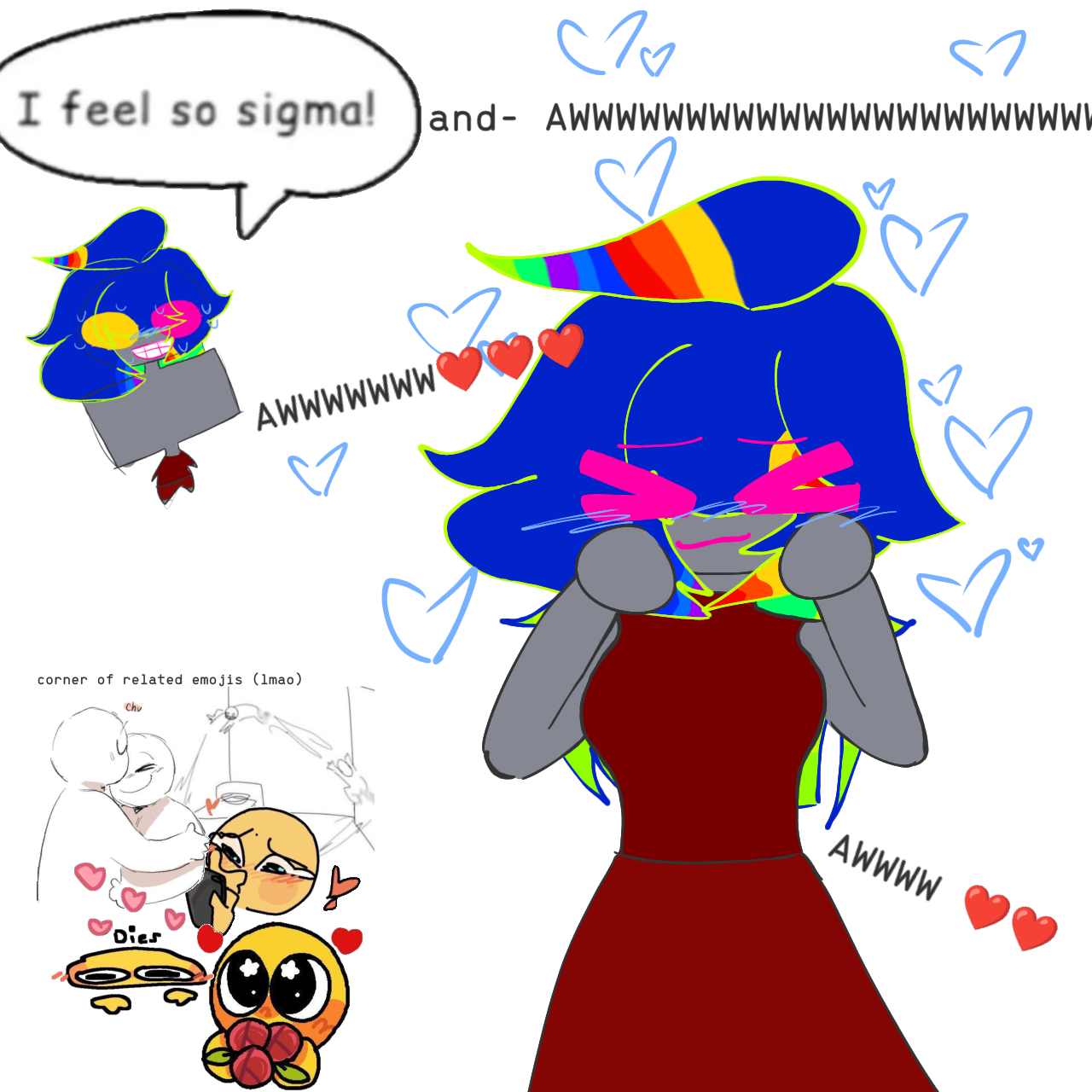 my gen reaction to my some friends - ibisPaint