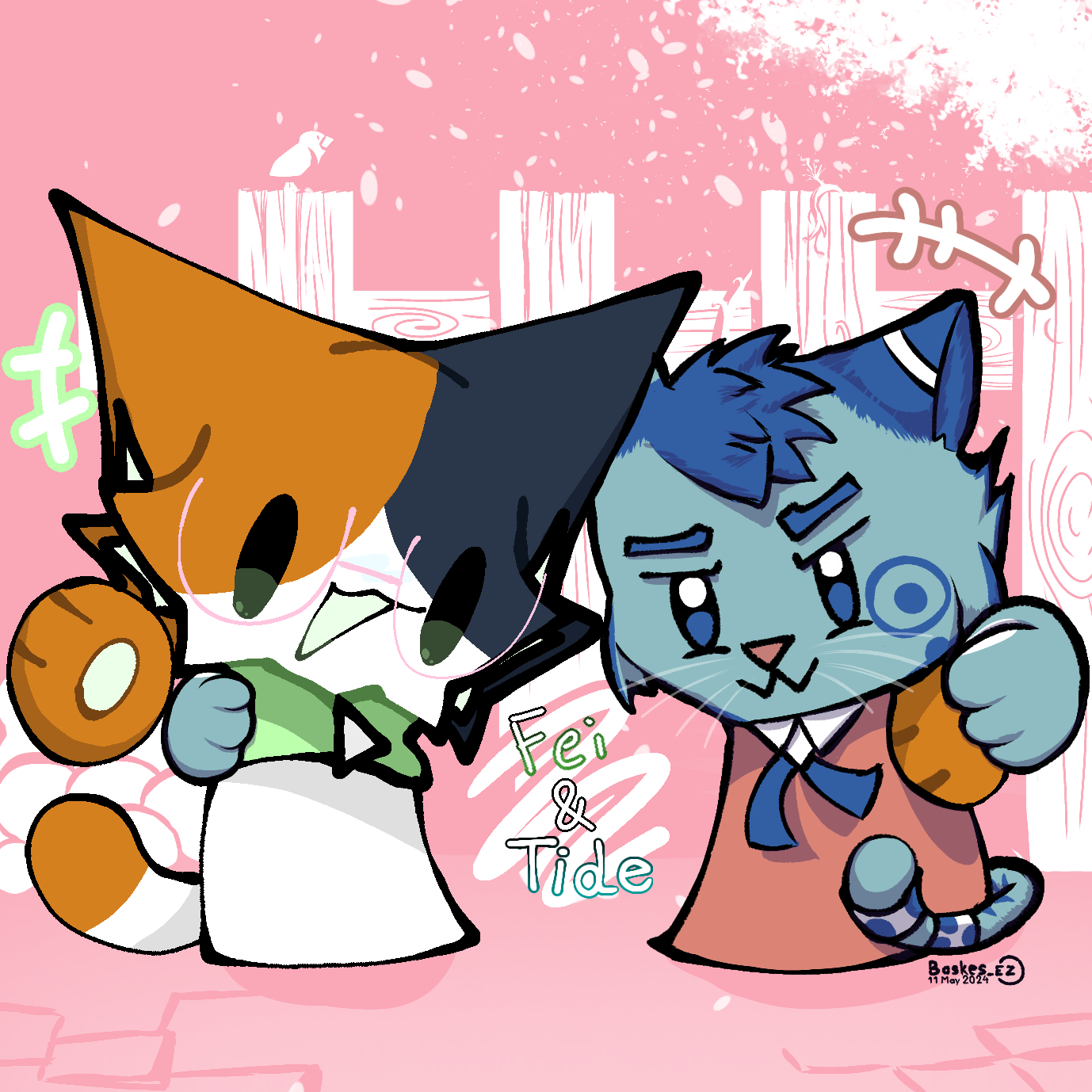 Cat collab with Qi Zhen - ibisPaint