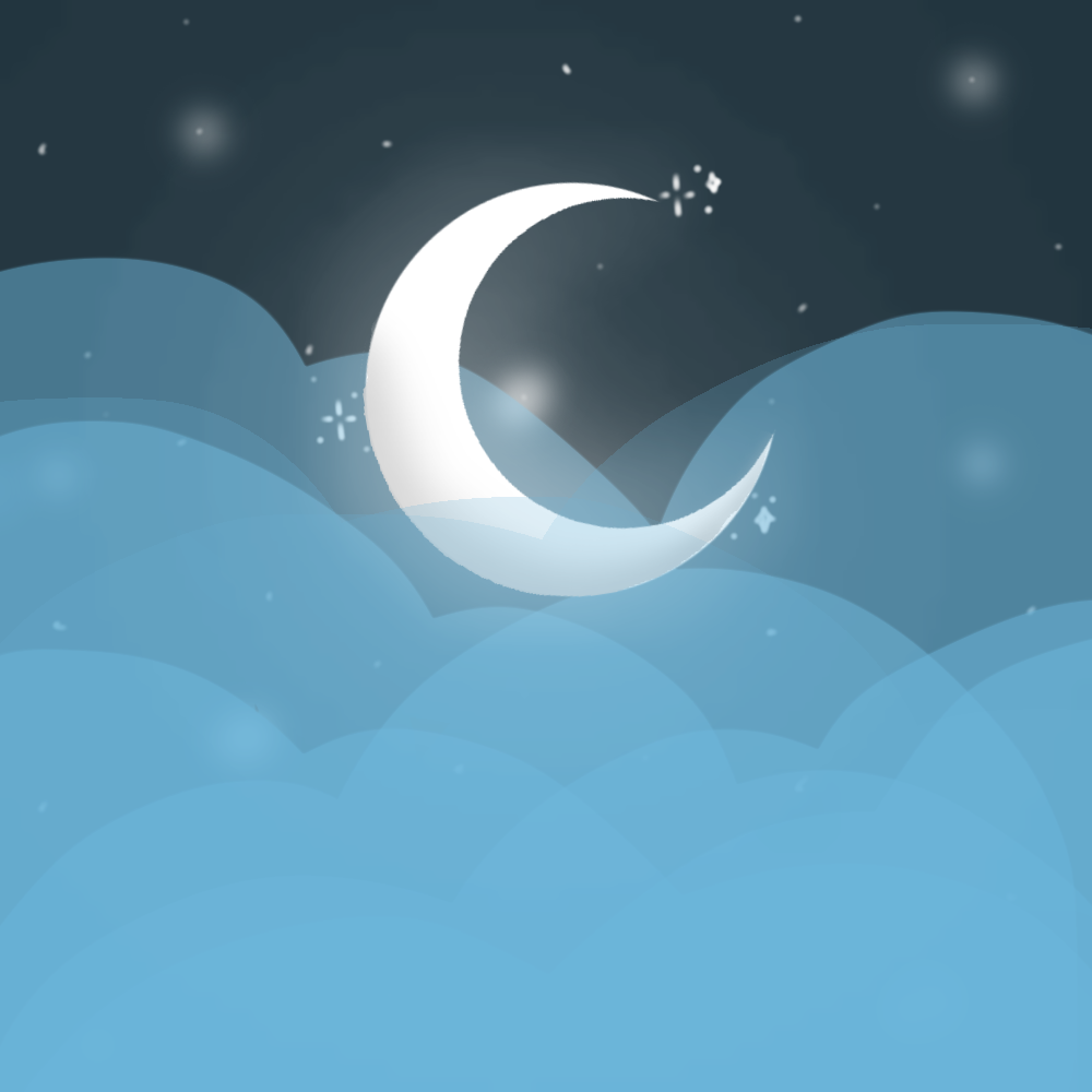 Cloudy Night🌙 - ibisPaint