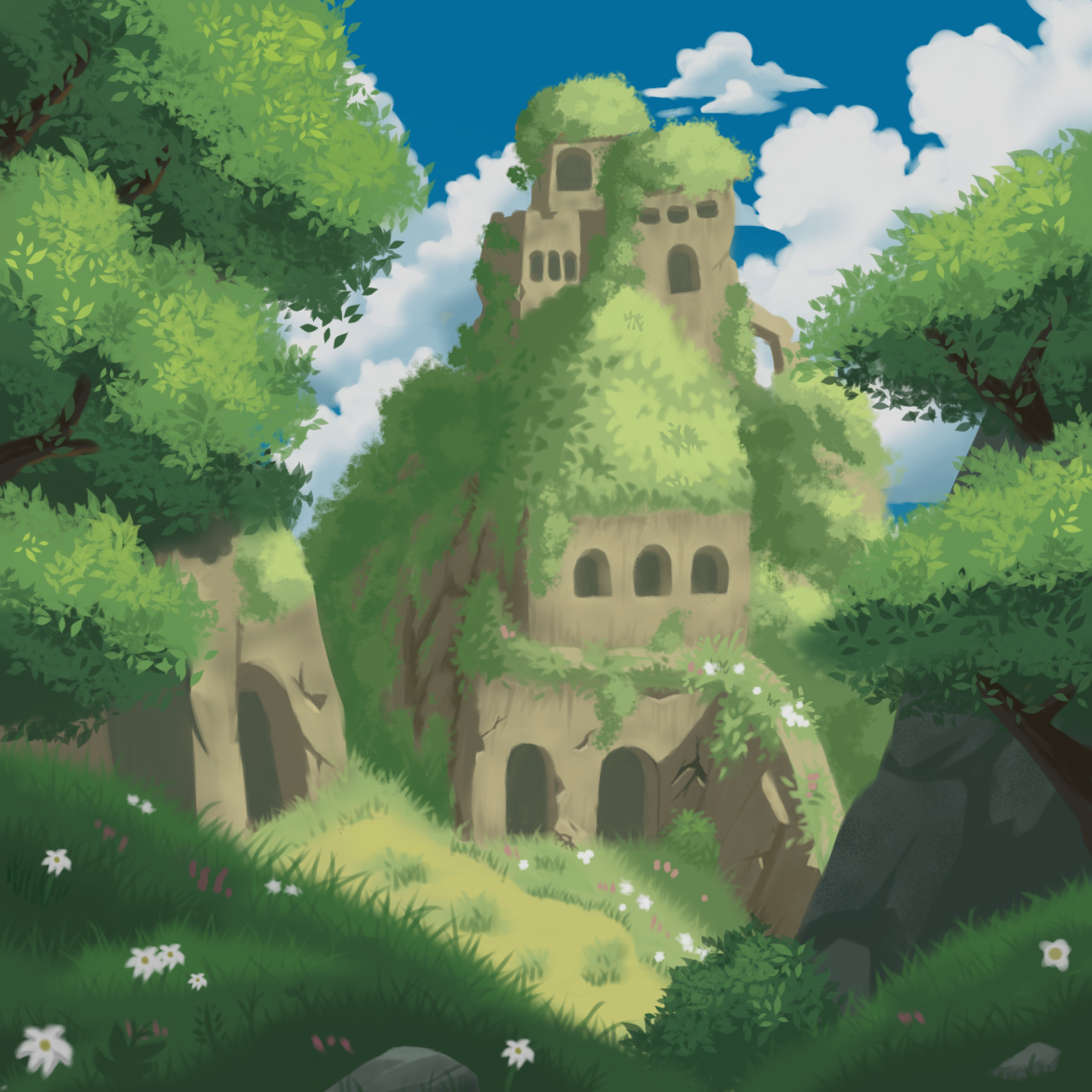 Ancient ruins - ibisPaint