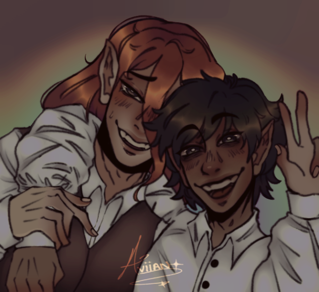 Jimo and Lucius - Art Request - ibisPaint