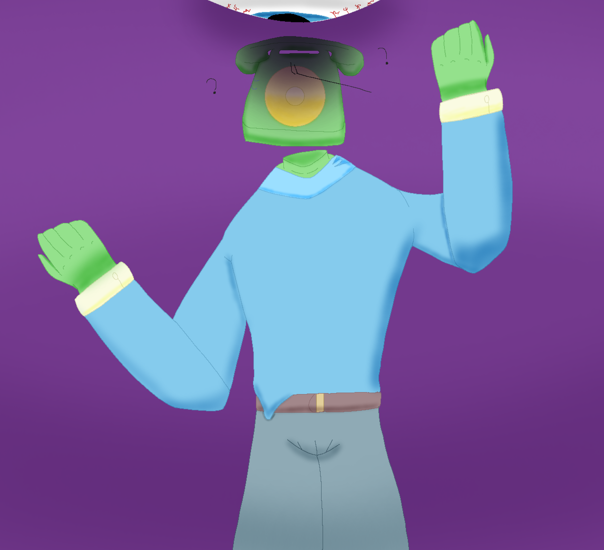green rotary man - ibisPaint