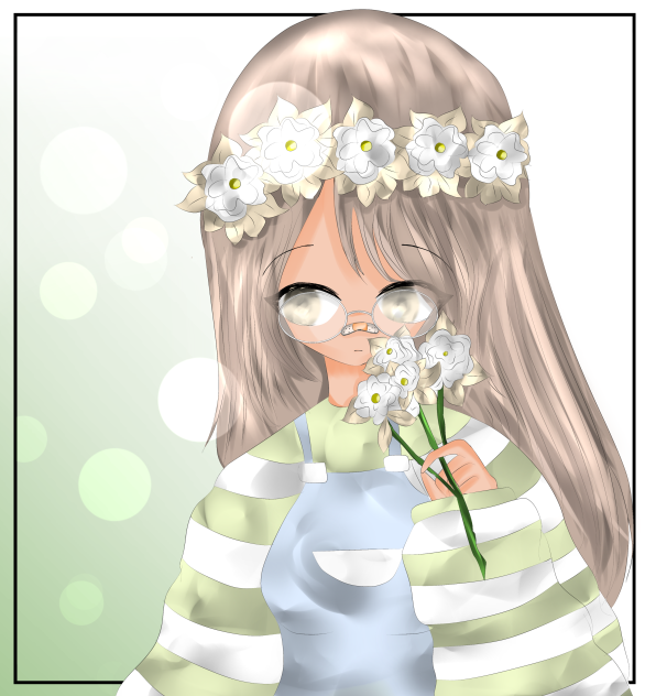 Flower Gorl - ibisPaint