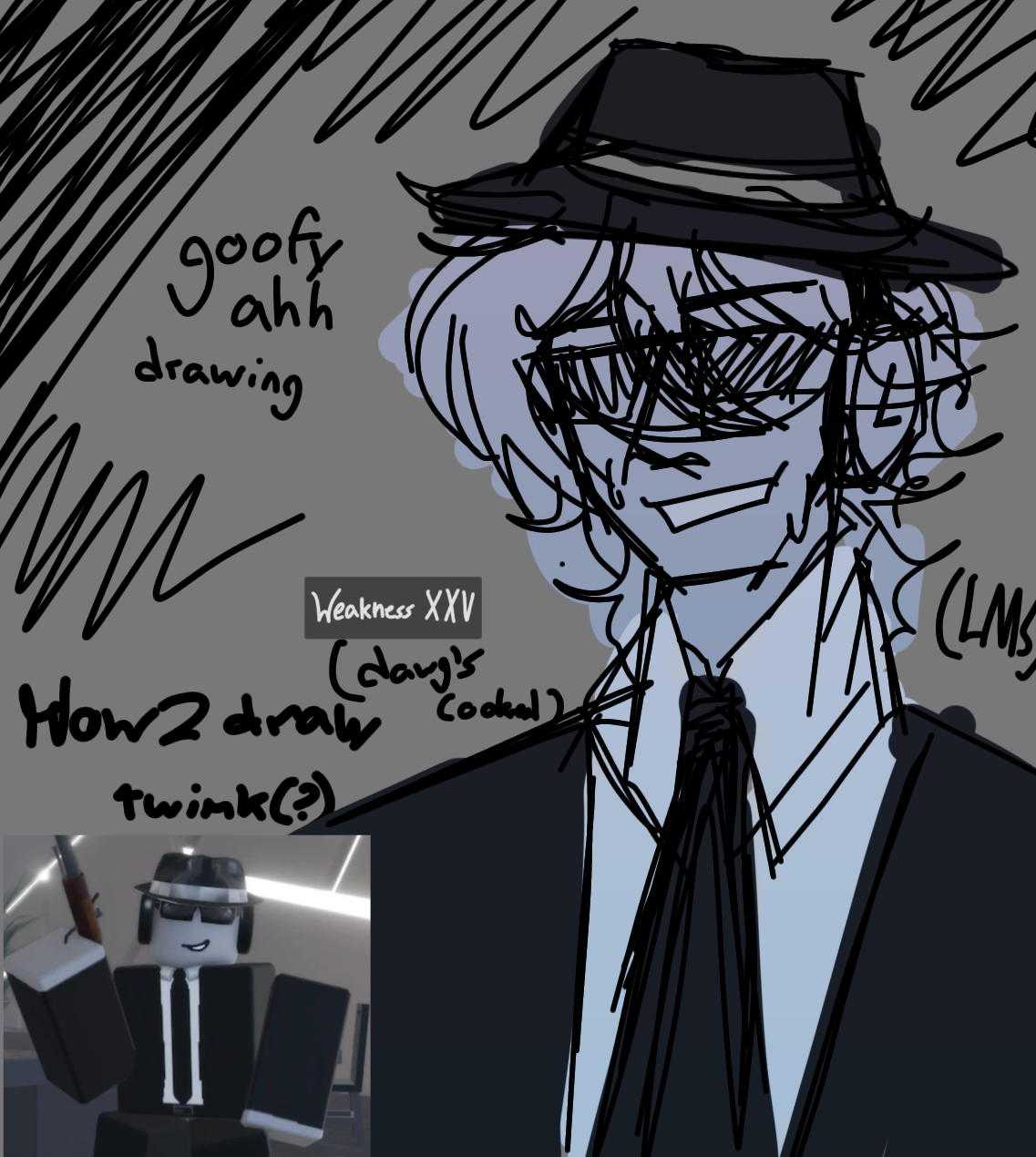 My goofy attempt at drawing Chance - ibisPaint