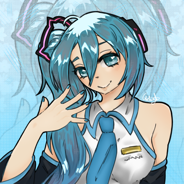 Broken Miku figure - ibisPaint