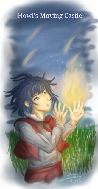 Howl and Calcifer - ibisPaint