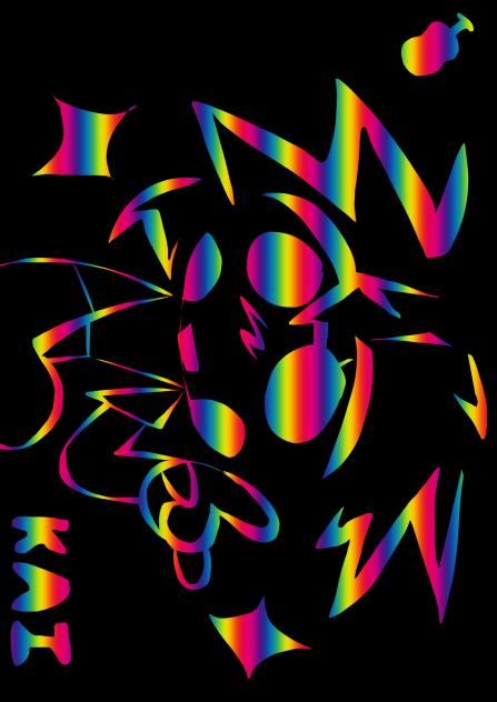 Digital scratch rainbow thing - ibisPaint