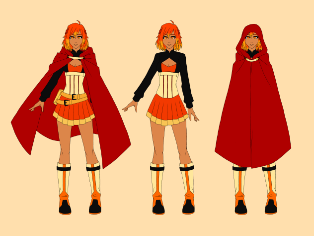 Pumpkin Pie Cookie (as RWBY character) - ibisPaint