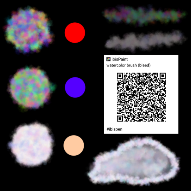 brush qr code (watercolor) - ibisPaint