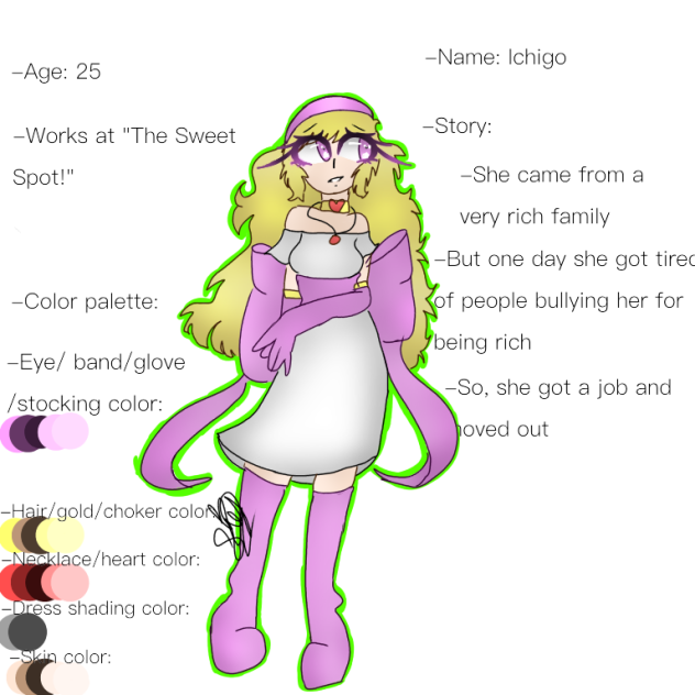 Ichigo reference sheet - ibisPaint