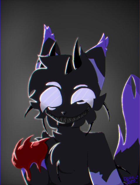 Trying lineless art (BLOOD) - ibisPaint