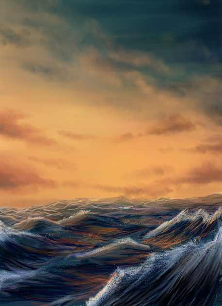 ocean wave - ibisPaint