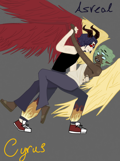 My oc azreal and Cyrus - ibisPaint