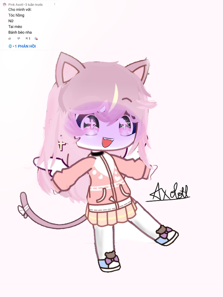 Eff Oc gacha cho bạn @pink axolot - ibisPaint