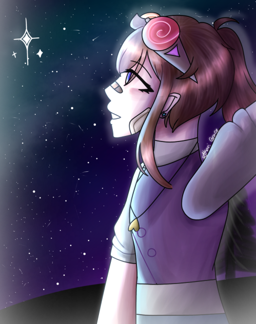 Starry night sky - ibisPaint