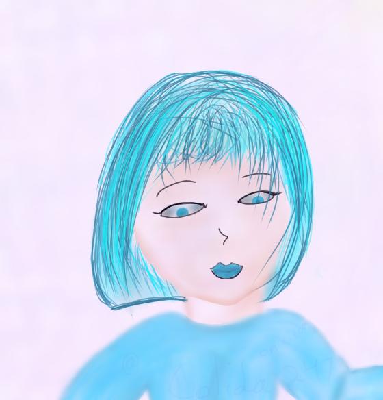 blue girl - ibisPaint