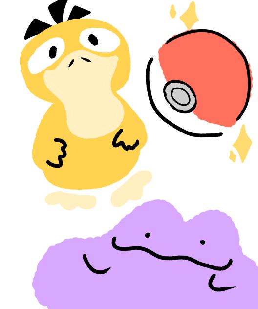 Ditto and Phyduck - ibisPaint