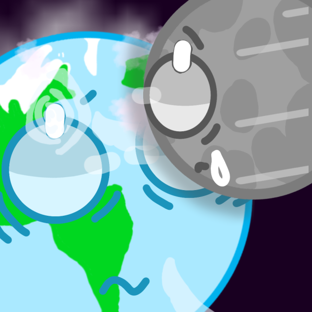 two celestial body's being traumatised - ibisPaint