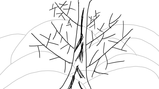 Landscape Drawing No Color - ibisPaint