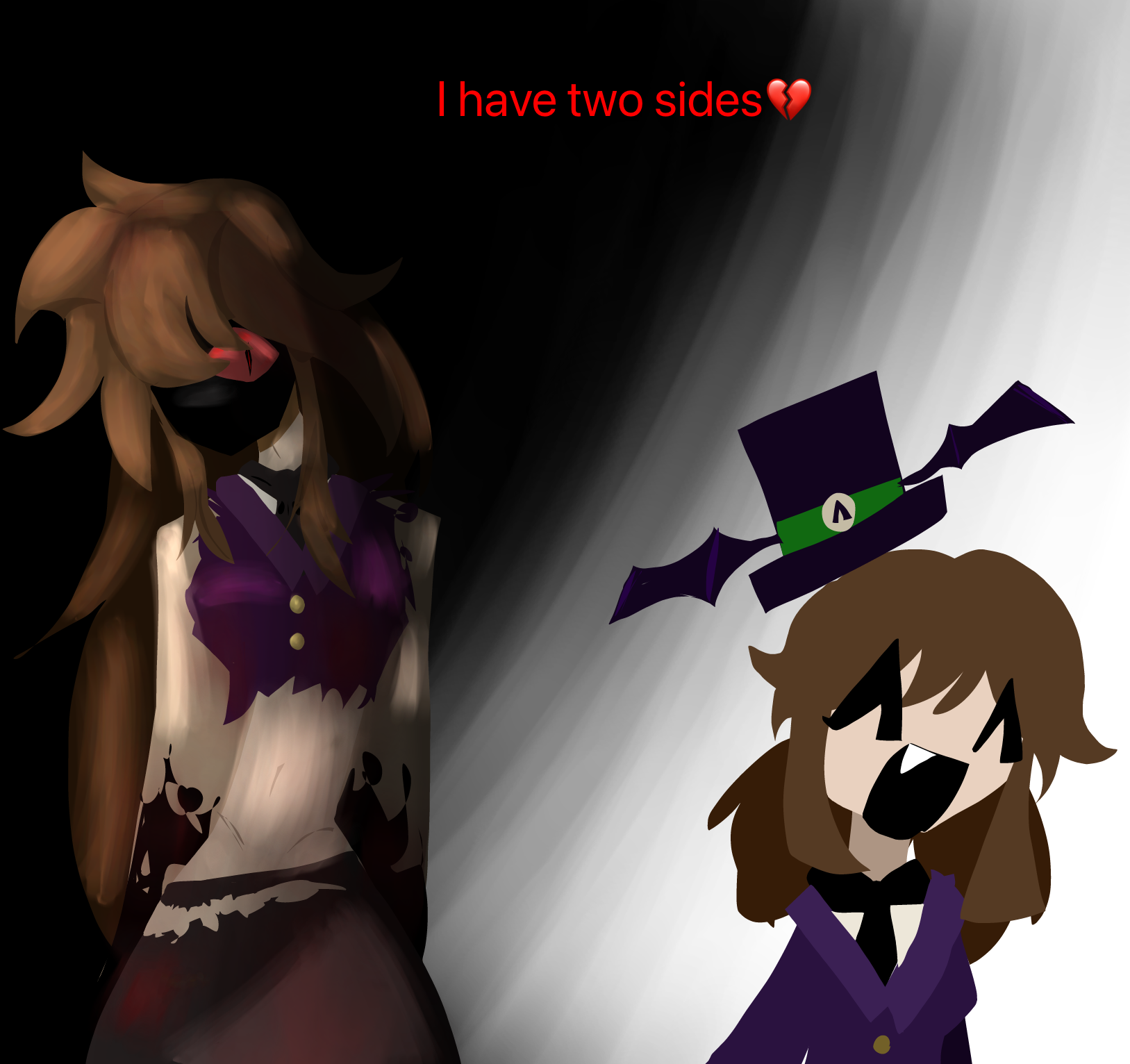 my oc has two sides - ibisPaint