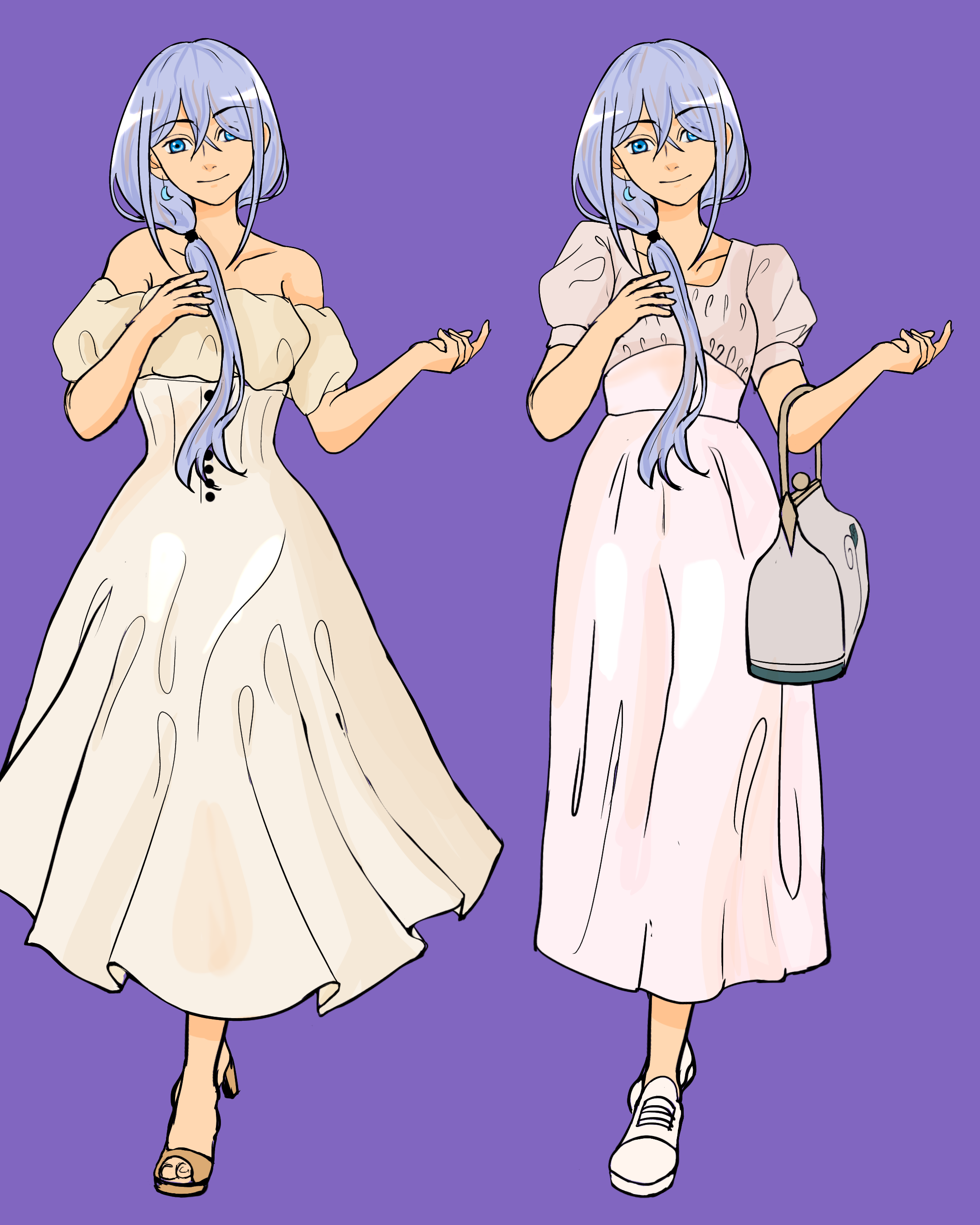 Céleste silver hair 🩶 - ibisPaint