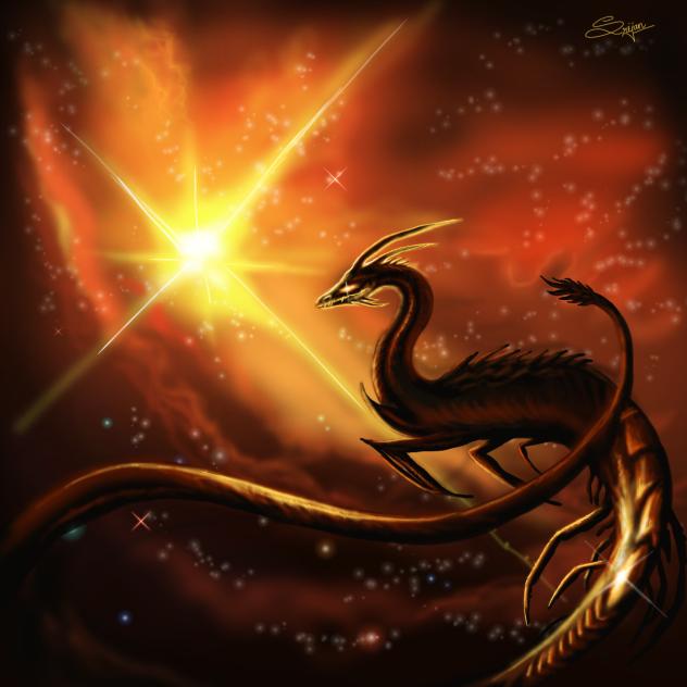 cosmic dragon - ibisPaint