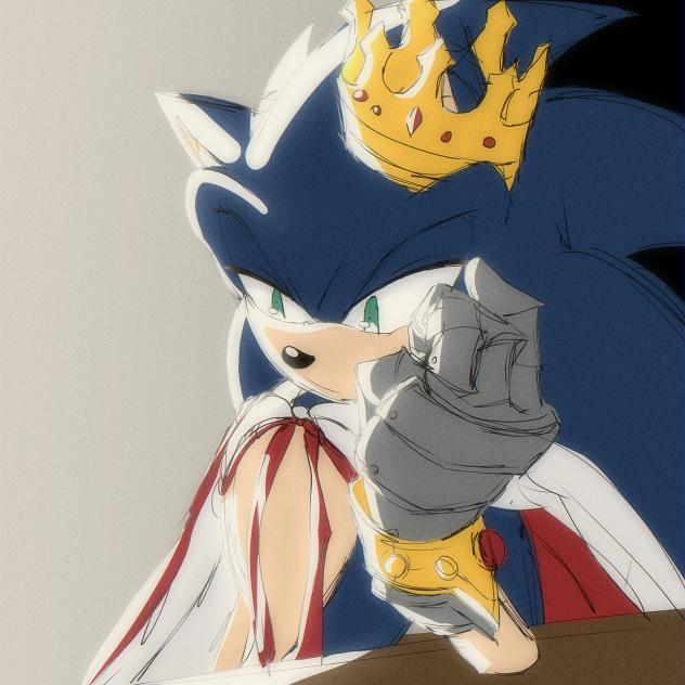 dumb king sonic doodle - ibisPaint