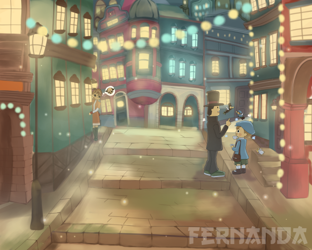 professor layton, folsense - ibisPaint
