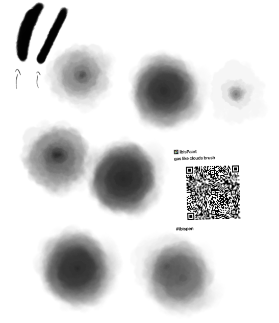 Gas like clouds brush - ibisPaint