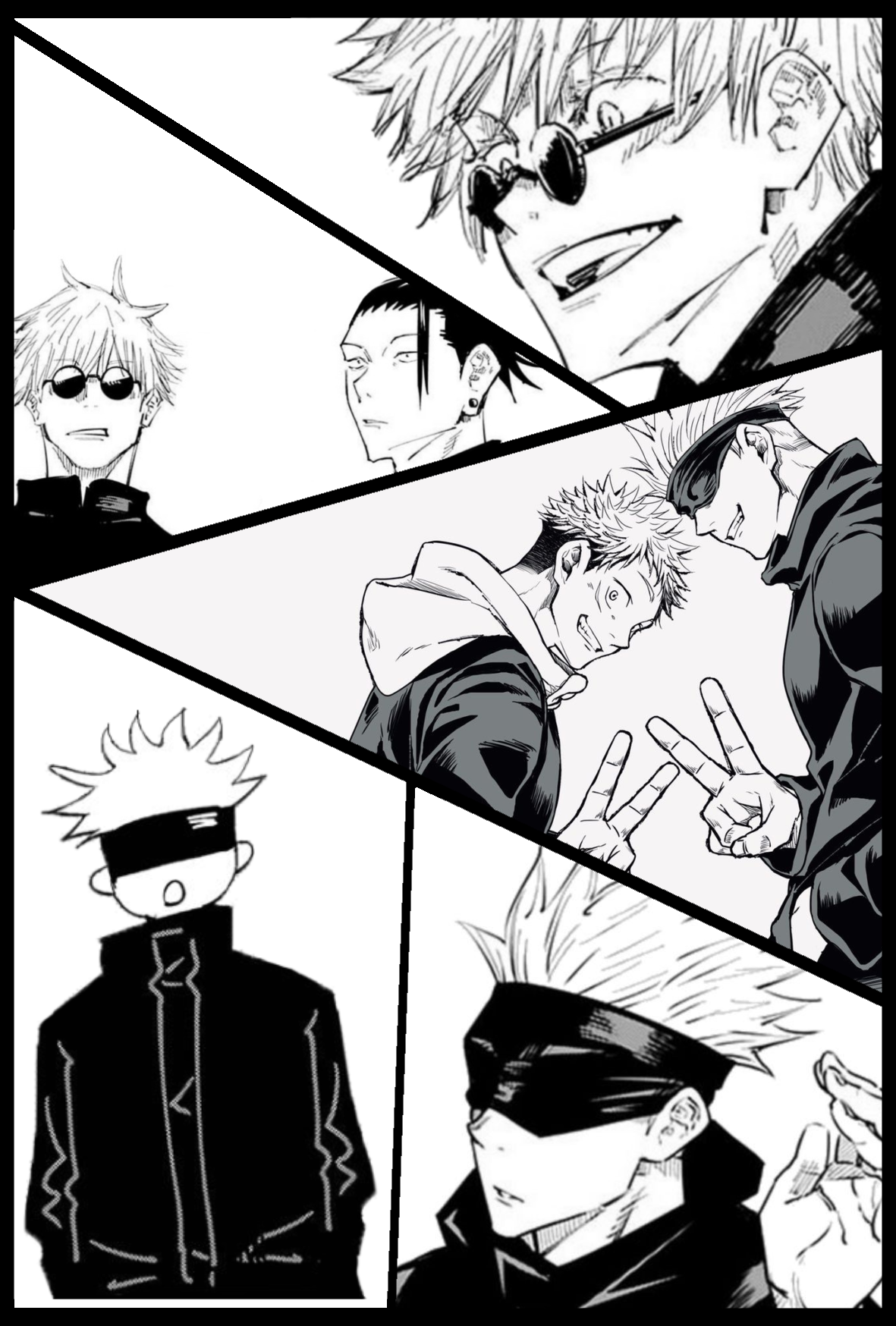 Gojo grid wallpaper - ibisPaint