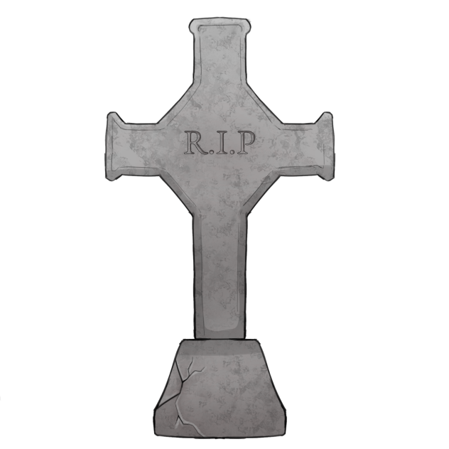 Cross tombstone - ibisPaint