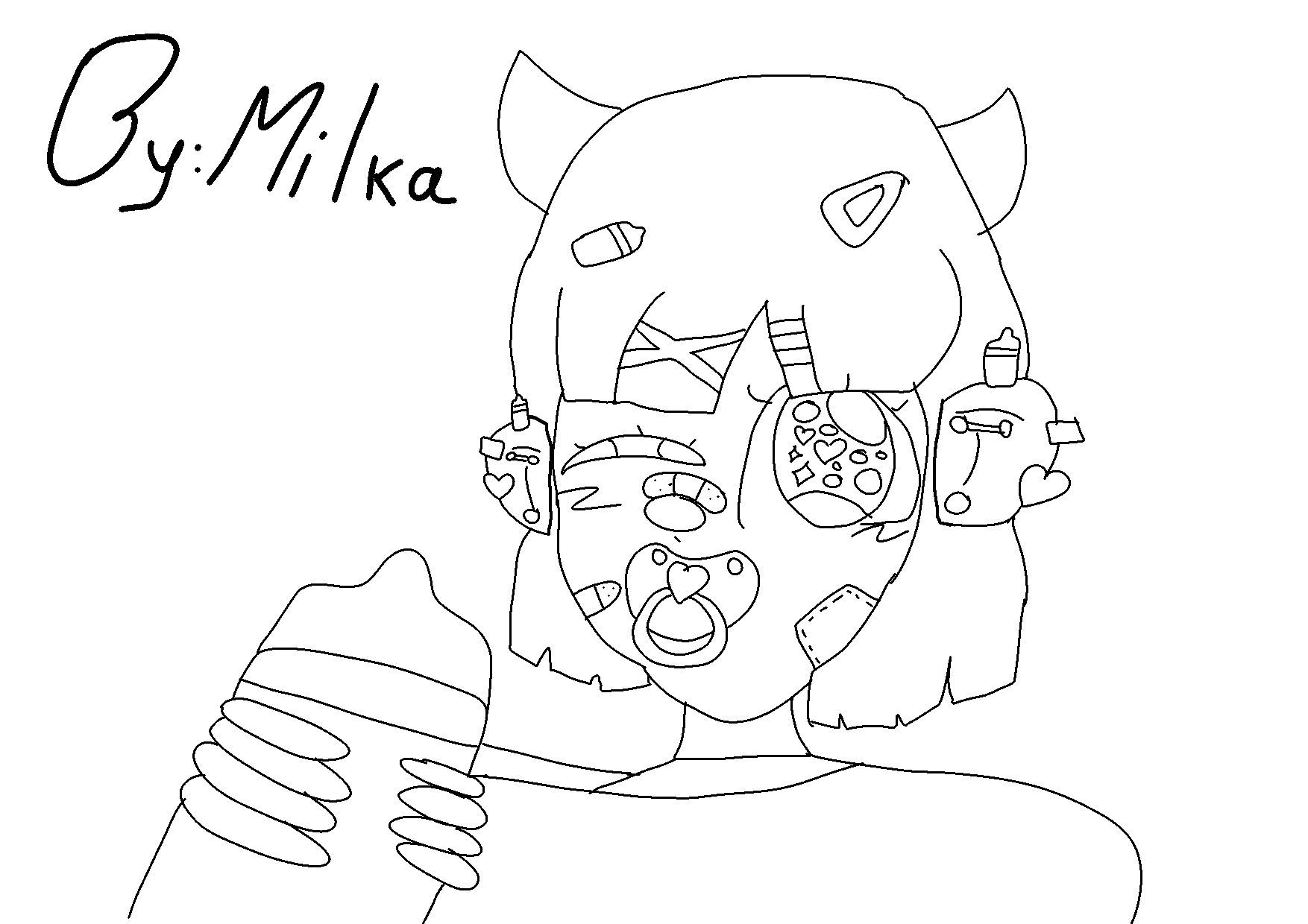 cute baby demon girl - ibisPaint