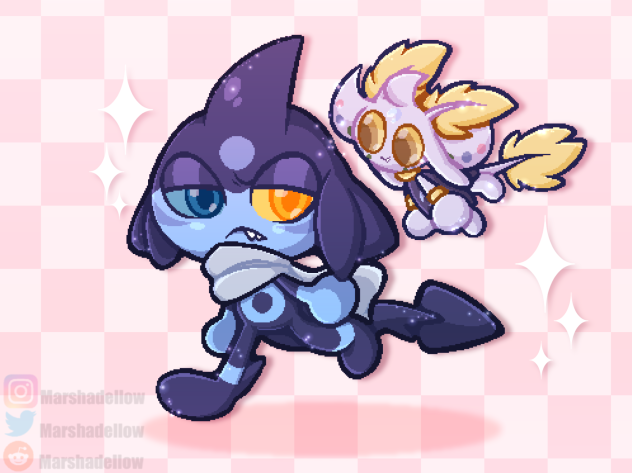 a walk with my sybling 🦈 - ibisPaint
