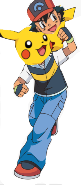 Ash and Pikachu switch heads - ibisPaint
