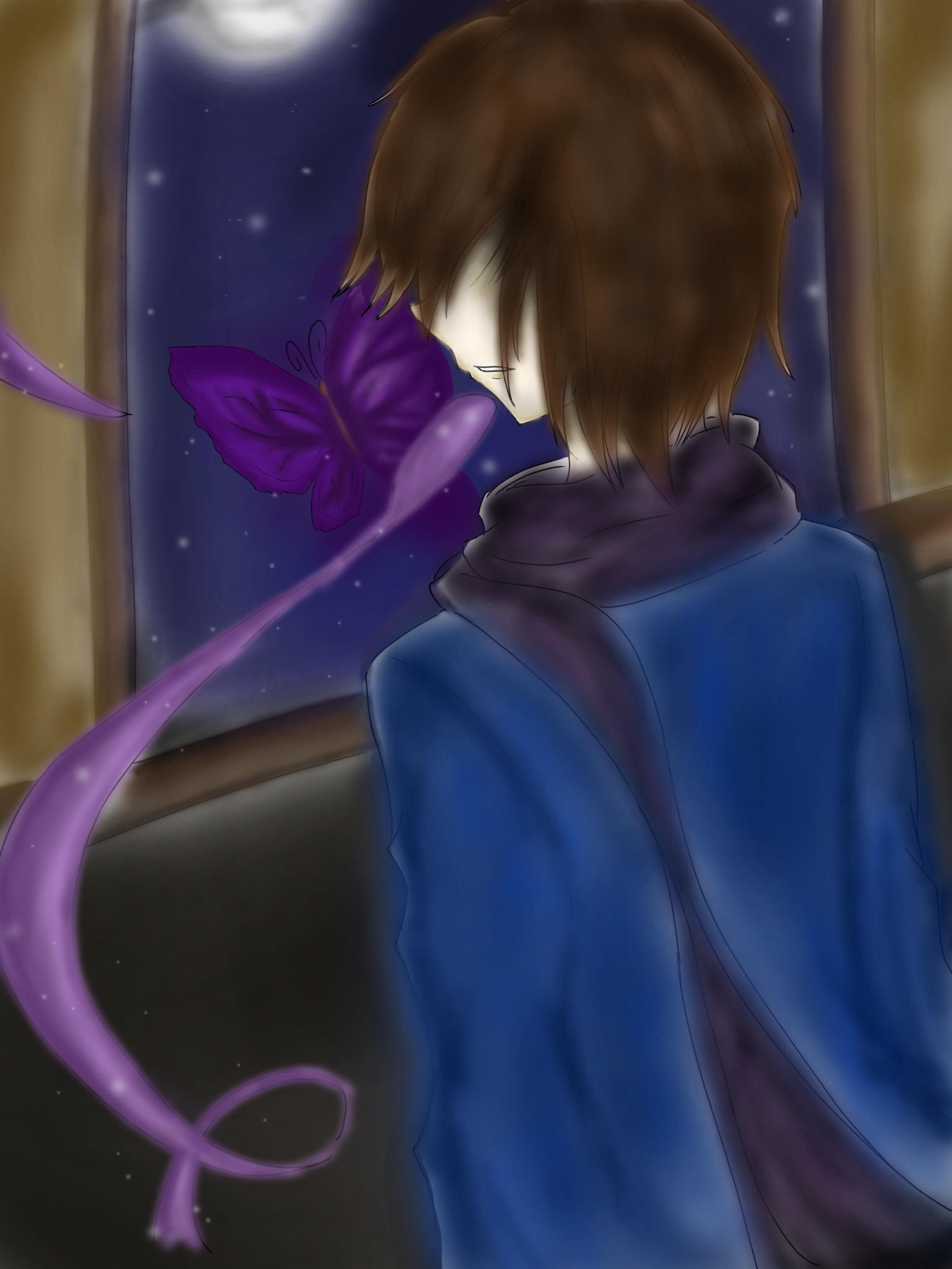 vista a la noche - ibisPaint