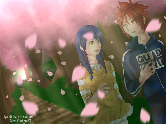 Cherry Blossom Stroll - ibisPaint