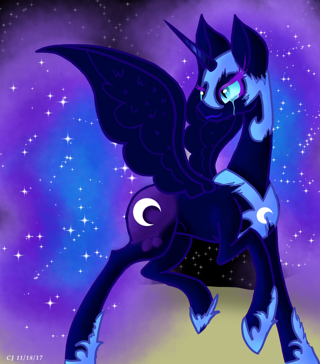 nightmare moon - ibisPaint