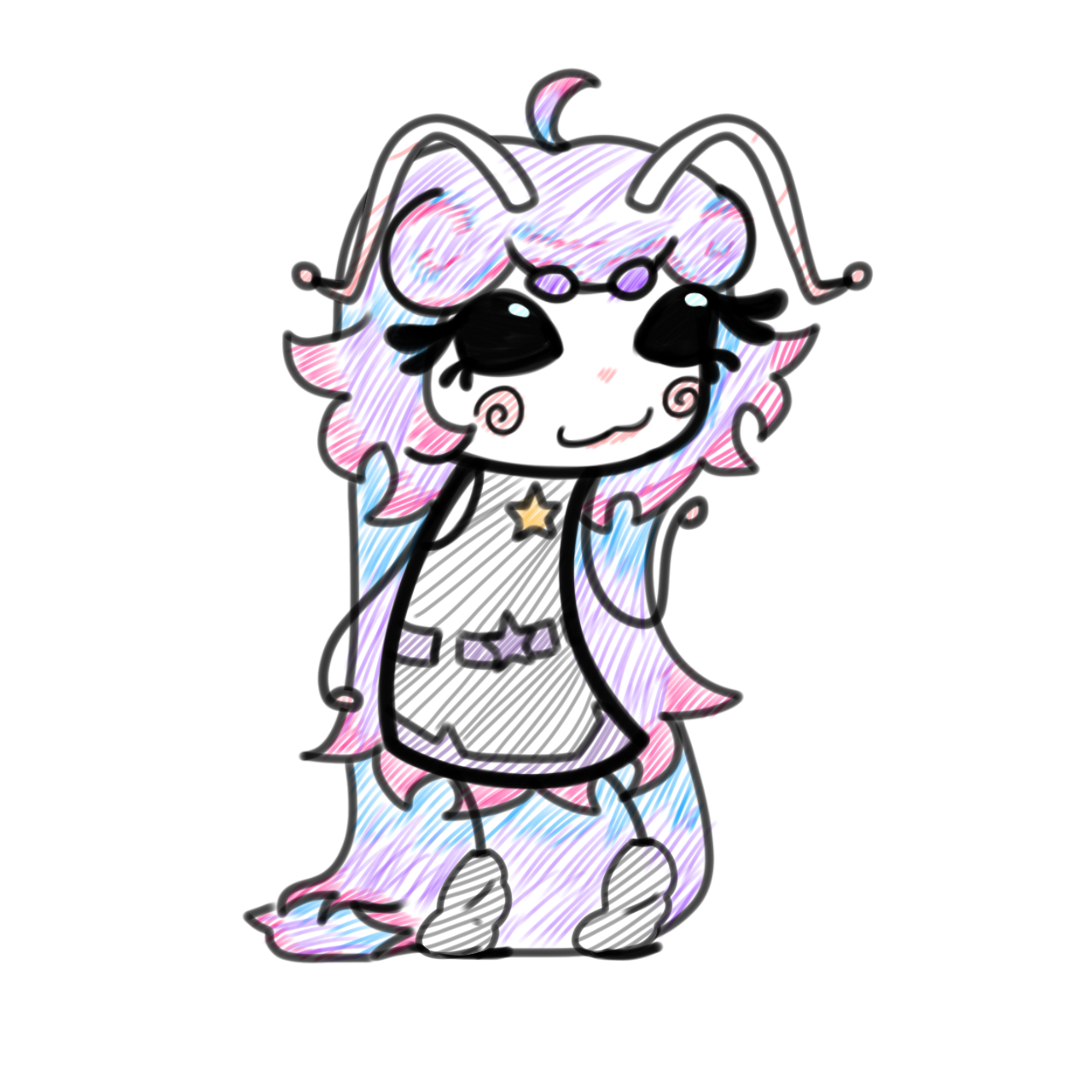 Tiny doodle 🩷🩵 - ibisPaint