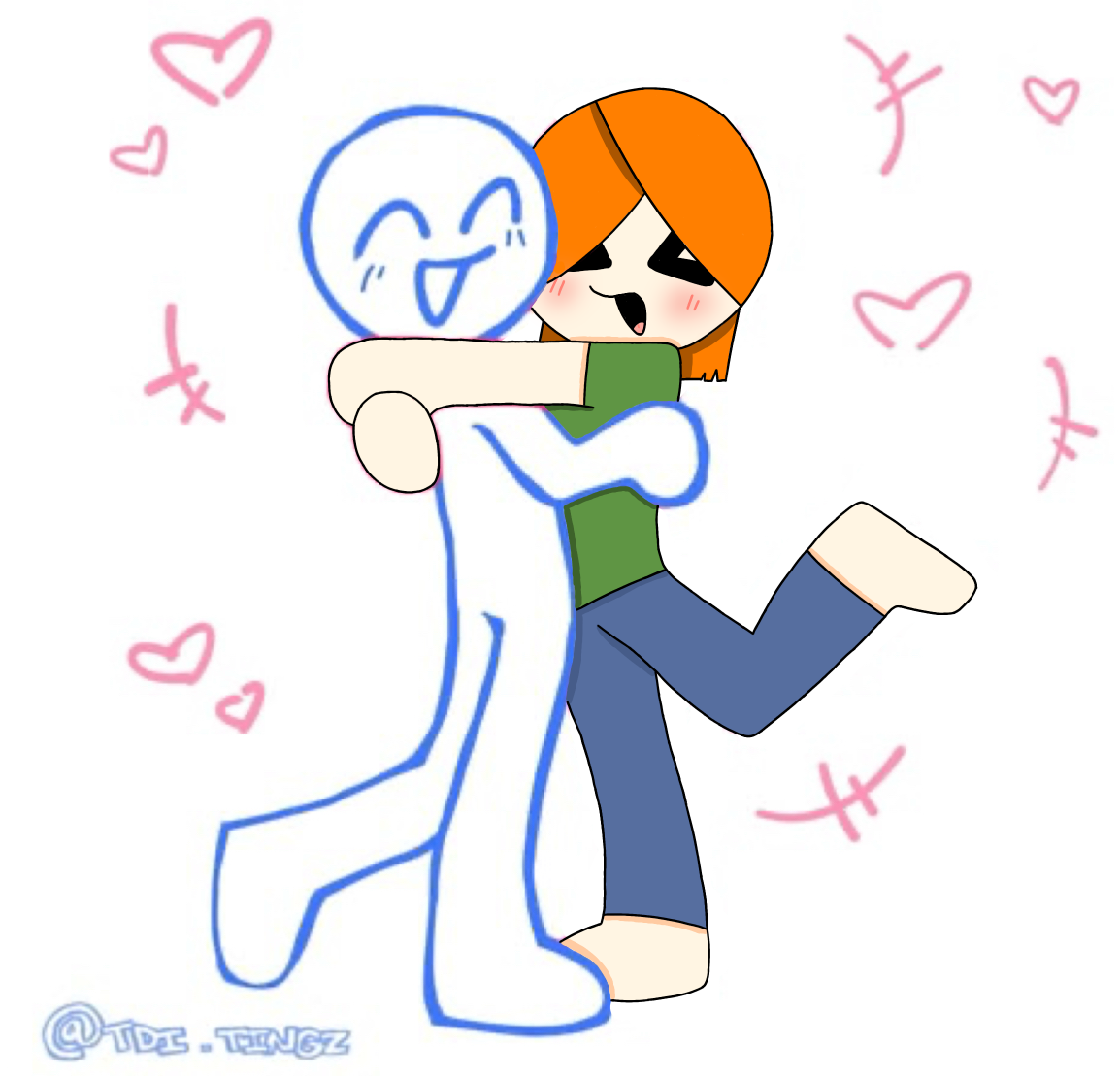 Hugging collab - ibisPaint