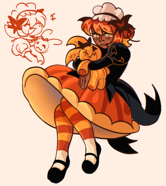 Pumpkin pie cookie - ibisPaint