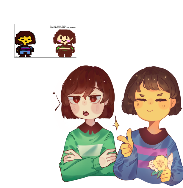 undertale (Chara & Frisk) - ibisPaint