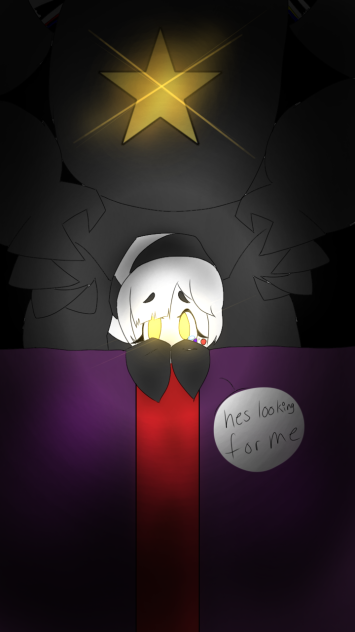 “Hes looking for me”fnaf security puppet - ibisPaint