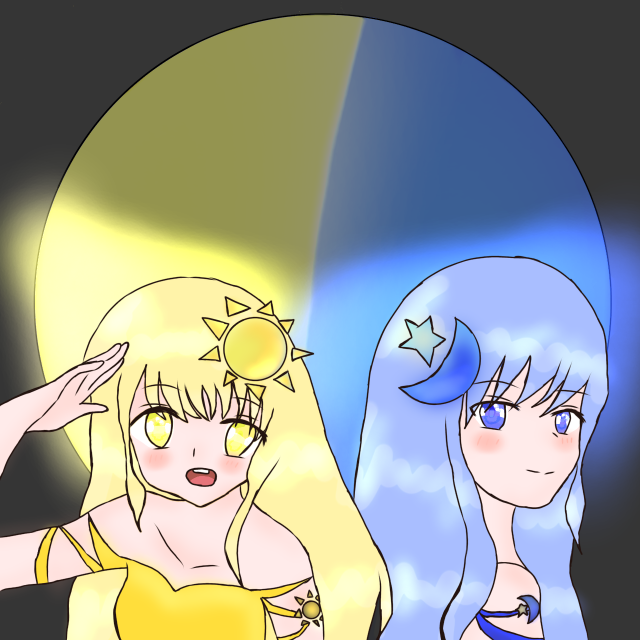 sun and moon - ibisPaint
