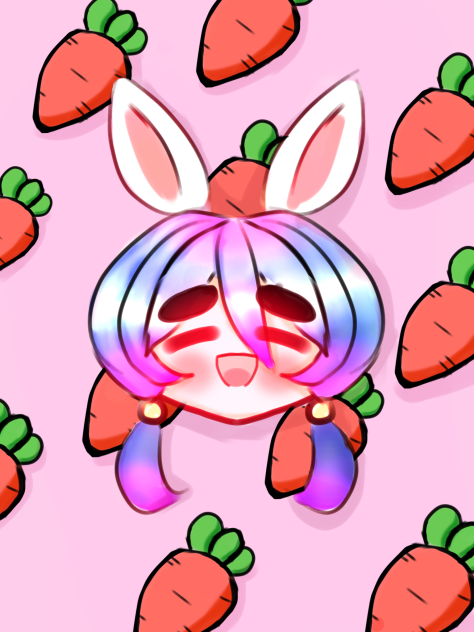 bunny and carrot - ibisPaint