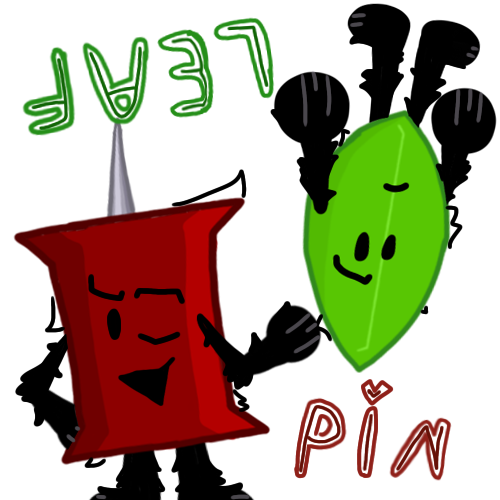 Leafy and Pin BFDI - ibisPaint